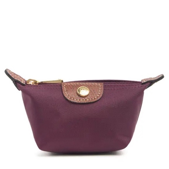 Longchamp | Bags | Longchamp Le Pliage Coin Purse In Prune | Poshmark